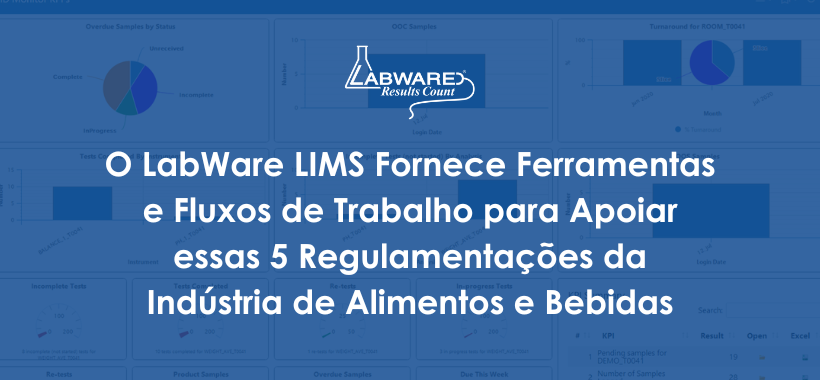 O LabWare LIMS Fornece Ferramentas e Fluxos de Trabalho para Apoiar ...