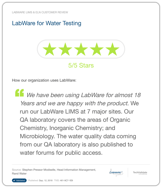 Laboratory Software for Streamlining Water & Environmental Testing ...