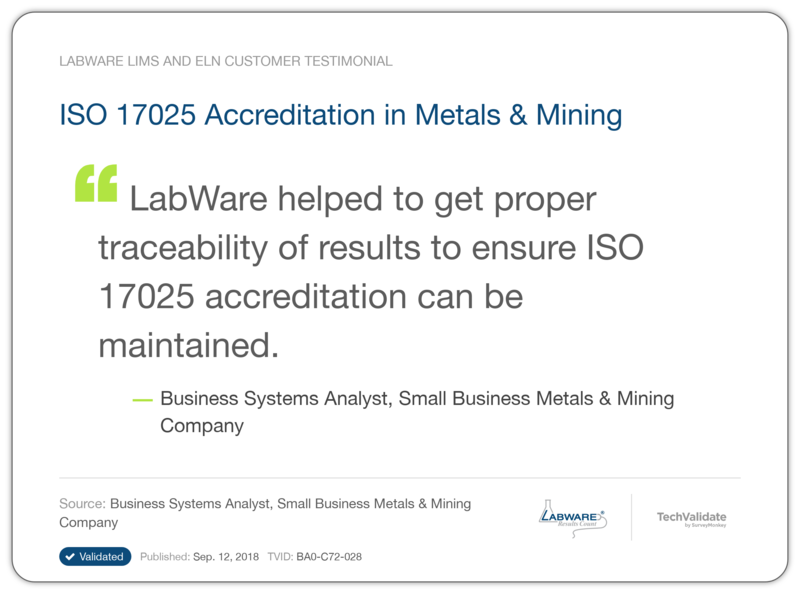 End-to-End Laboratory Software for the Mining & Metals Industry